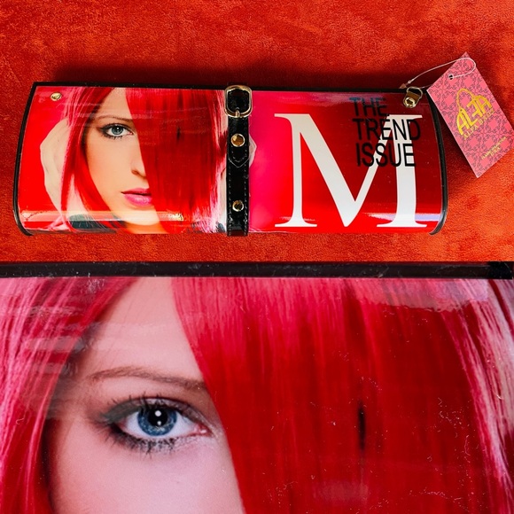 Alfa Bags | Bags | Nwt Alfa Bags M Magazine Cover Fasion Clutch Purse ...